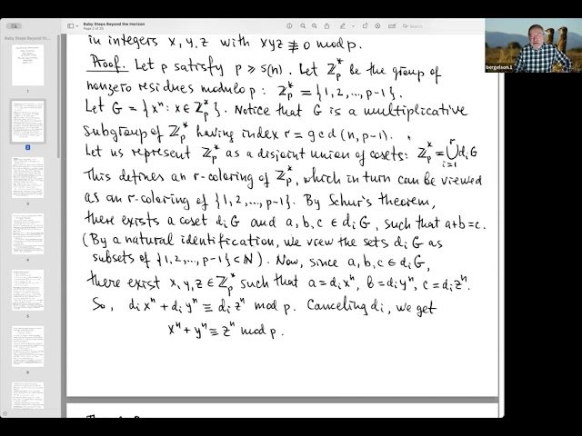 Free Video: Some Old and New Problems and Results in Ergodic Ramsey Theory from Banach Center ...