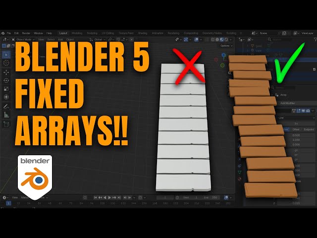 Free Video: Blender 5's New Array Modifier - Create Random and Circle Arrays from Grant Abbitt ...