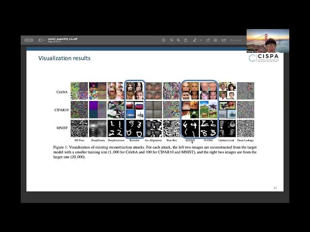 Free Video: SoK: Data Reconstruction Attacks Against Machine Learning ...