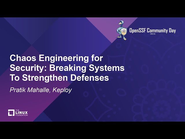 Free Video: Chaos Engineering for Security - Breaking Systems To Strengthen Defenses from ...