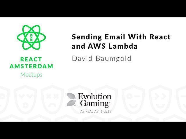 Conference Talks Talk Sending Email With React And Aws Lambda From React Conferences By