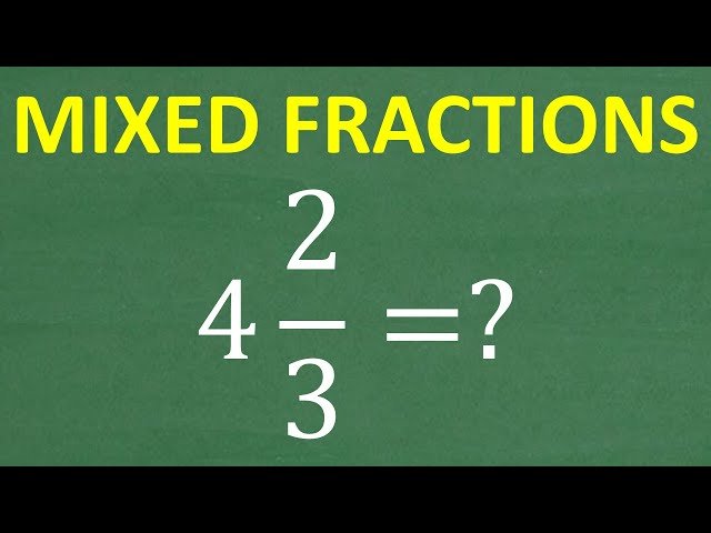 Free Video: Convert Mixed Fractions to Improper Fractions - Basic Math Made Easy from ...