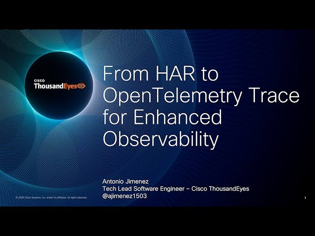 Free Video: From HAR to OpenTelemetry Trace: Redefining Browser Observability from USENIX ...