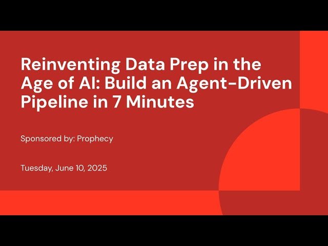 Free Video: Reinventing Data Prep in the Age of AI - Build an Agent ...