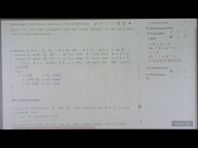 Free Video: Lean Tutorial: Introduction to the Lean Theorem Prover from Simons Institute | Class ...
