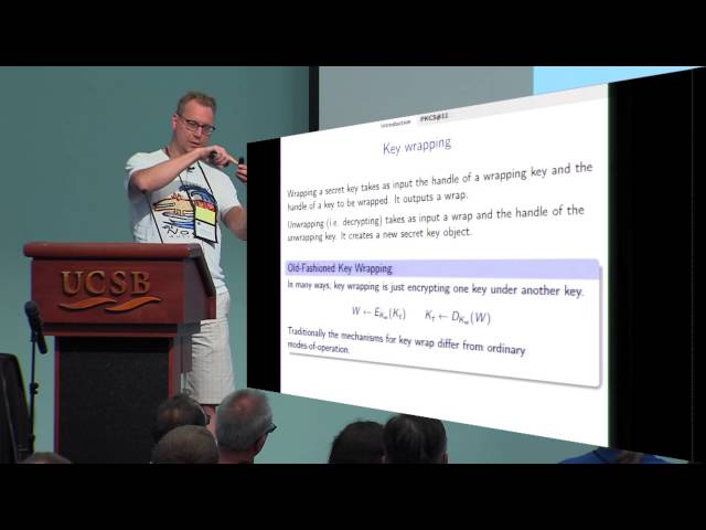 Conference Talks Talk: Key Wrapping for Cryptographic APIs from TheIACR | Class Central