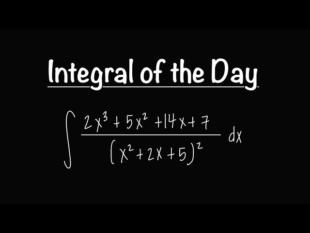 Free Video: Integrating Rational Functions with Irreducible Quadratics - Day 2.1.25 from Math ...