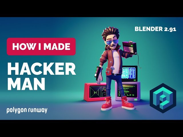 Free Video: Hackerman Character in Blender - 3D Modeling Process - Polygon Runway from Polygon ...