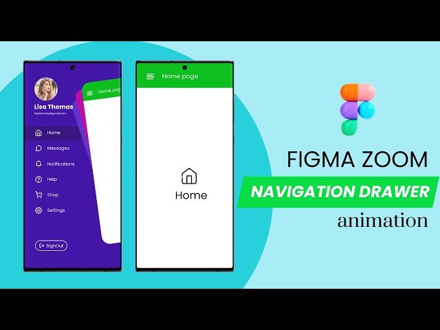Free Video: Figma Zoom Navigation Drawer Animation Tutorial 2023 from ...