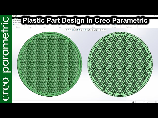 Free Video: Plastic Part Design in Creo Parametric - Rhombus Shape ...