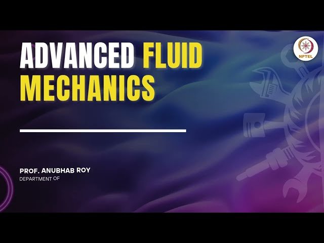 Free Video: Fluid Kinematics - Flow Visualization and Velocity Gradient Analysis from NPTEL-NOC ...