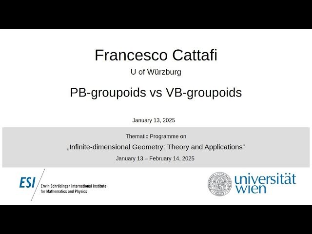 Free Video: Principal Bundle Groupoids versus Vector Bundle Groupoids ...