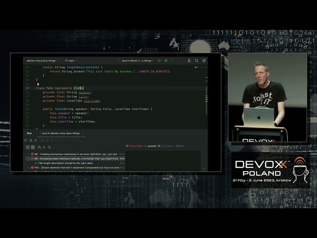 Free Video: 11 Crazy Things I Didn't Know You Could Do With Java from Devoxx Poland | Class Central