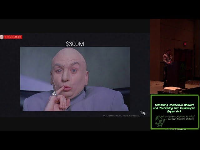 Conference Talks Talk: Dissecting Destructive Malware and Recovering from Catastrophe from ...