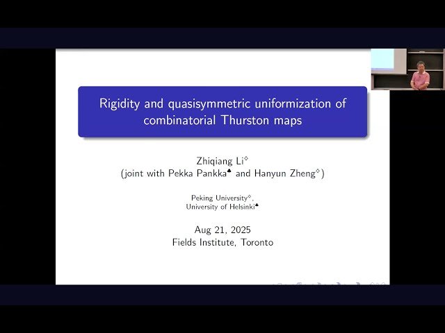 Free Video: Rigidity and Quasisymmetric Uniformization of Combinatorial Thurston Maps from ...
