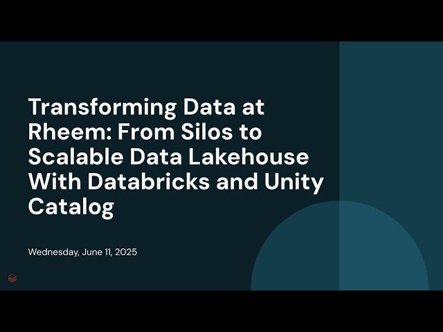 Free Video: Transforming Data at Rheem - From Silos to Scalable Data ...