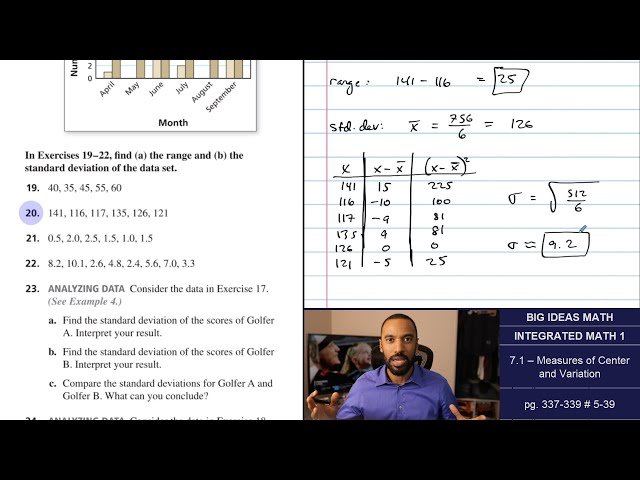 Free Video: Measures of Center and Variation in Statistics - Lecture 1 from Mr. Robinson's ...
