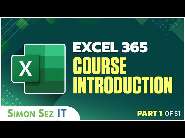 Free Video: Excel 365 for Beginners - 51 Part Training Course from ...