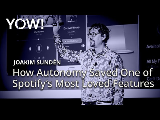 Free Video: How Autonomy Saved Spotify's Discover Weekly Feature from ...