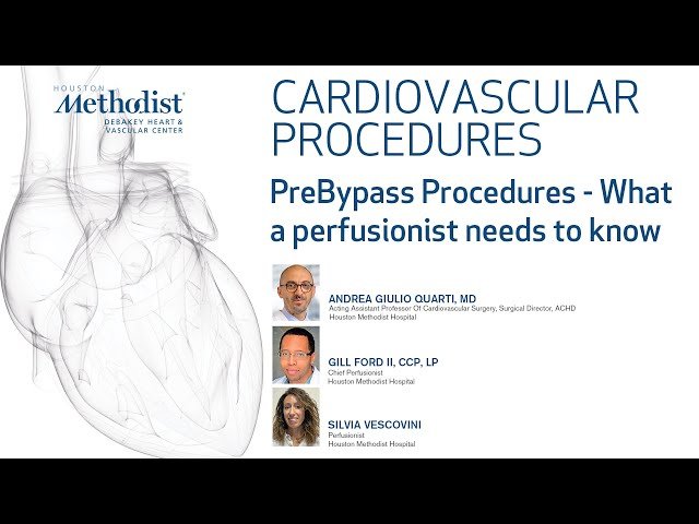 Free Video: PreBypass Procedure - What a Perfusionist Needs to Know ...