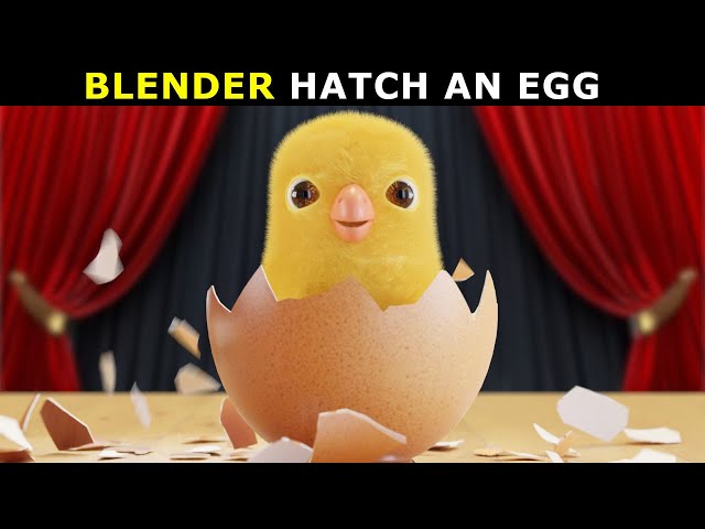 Free Video: Blender - Make a 3D Chick Hatching Animation from PIXXO 3D ...