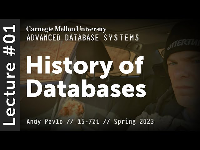 Free Video: Advanced Database Systems - Spring 2023 from CMU Database ...
