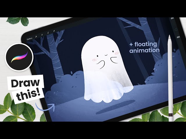 Free Video: How to Draw a Floating Ghost - Procreate Animation Tutorial ...