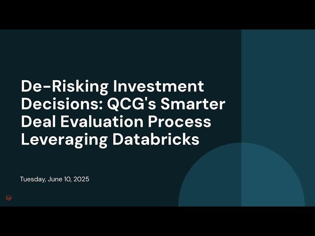 Free Video: De-Risking Investment Decisions - QCG's Smarter Deal ...