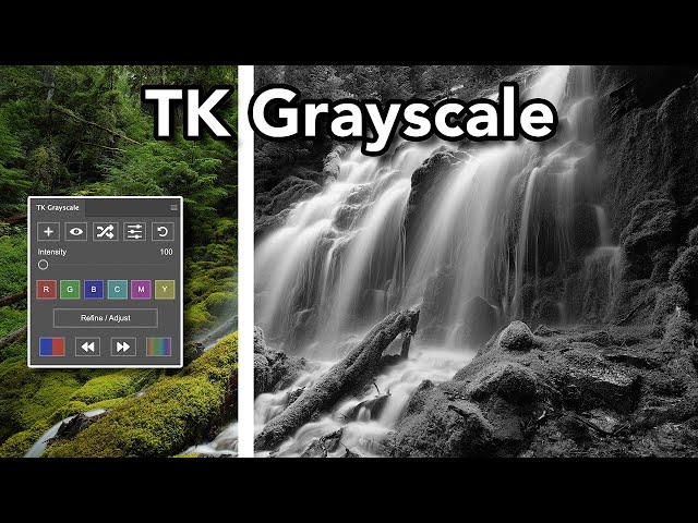 Free Video: TK Grayscale Plugin for Photoshop - Quick and Creative Black and White Conversions ...