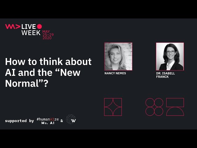 Wearedevelopers World Congress Talk How To Think About Ai And The New Normal From 