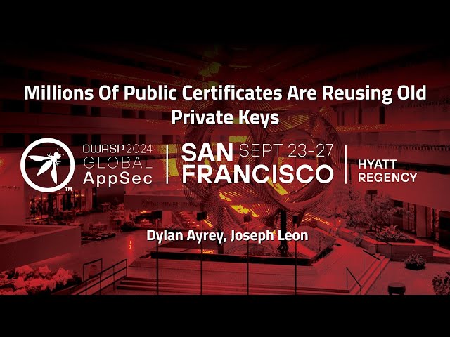Free Video: Millions of Public Certificates Are Reusing Old Private ...