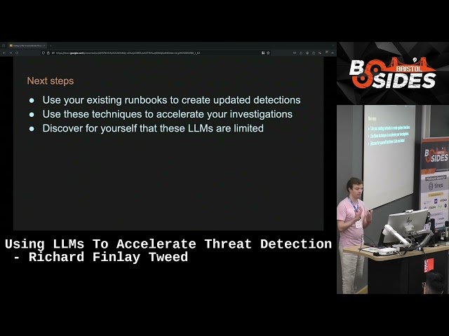 Free Video: Using LLMs to Accelerate Threat Detection from BSides ...