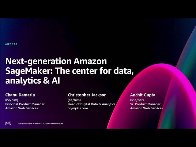 Free Video: Next-Generation Amazon SageMaker - The Center for Data, Analytics and AI from AWS ...