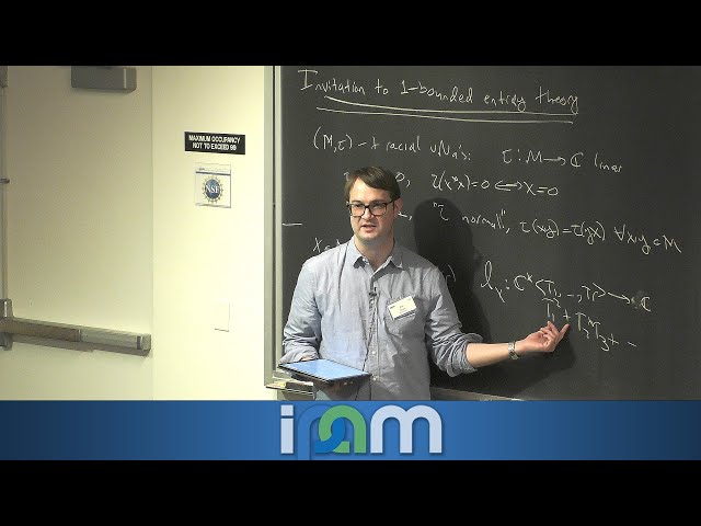 Free Video: Introduction to 1-Bounded Entropy Theory and Random Matrices - Part 1 from Institute ...