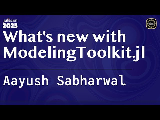 Free Video: What's New with ModelingToolkit.jl from The Julia Programming Language | Class Central