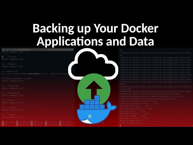 Free Video Backing Up Your Docker Configurations And Data From Awesome