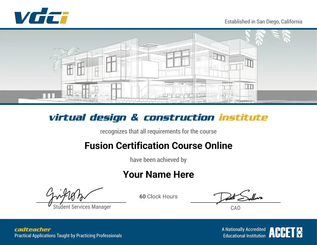 Online Course: Fusion Certification from VDCI | Class Central