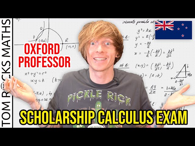 Free Video: New Zealand Scholarship Calculus Examination 2023 - Walkthrough and Solutions from ...