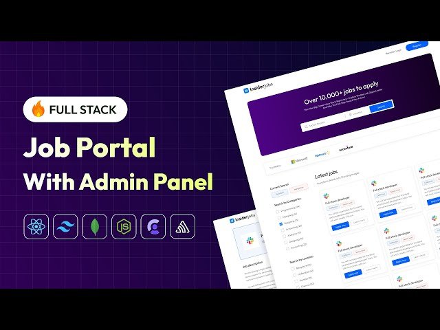 Free Video: Build Full Stack Job Portal App with React.js, Express.js, Node.js, Clerk Auth and ...