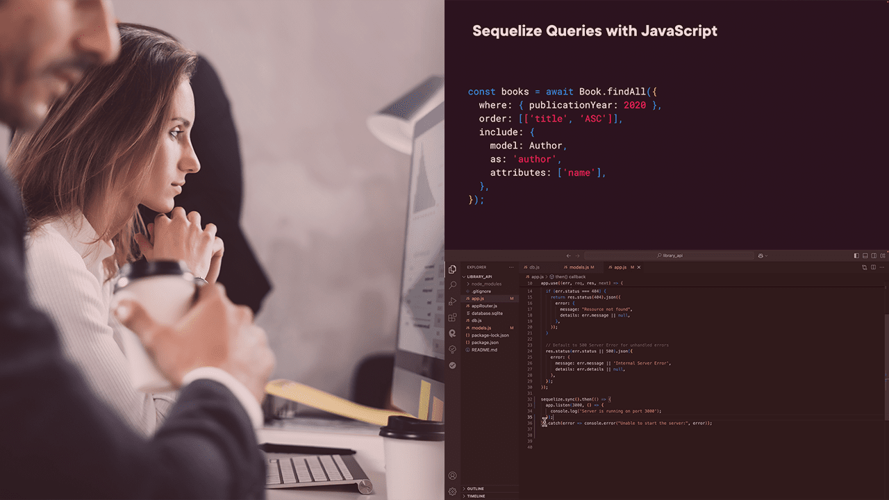 Online Course: Relational Databases with Express and Sequelize from Pluralsight | Class Central