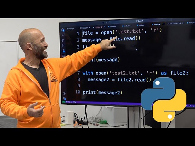 Free Video: Write To and Read Files with Python - Python Part 9 from Eli the Computer Guy ...