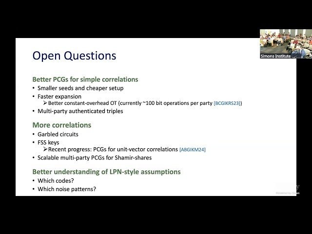 Free Video: Secure Computation 2 - Cryptography Boot Camp from Simons Institute | Class Central