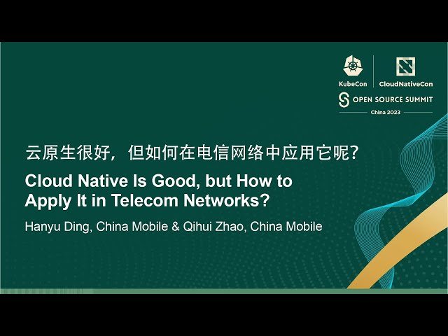 Free Video: Cloud Native Application in Telecom Networks - Challenges ...