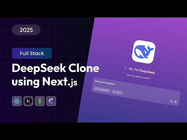 Free Video: Build Full Stack DeepSeek Clone Using Next.js with DeepSeek API - AI Project in Next ...
