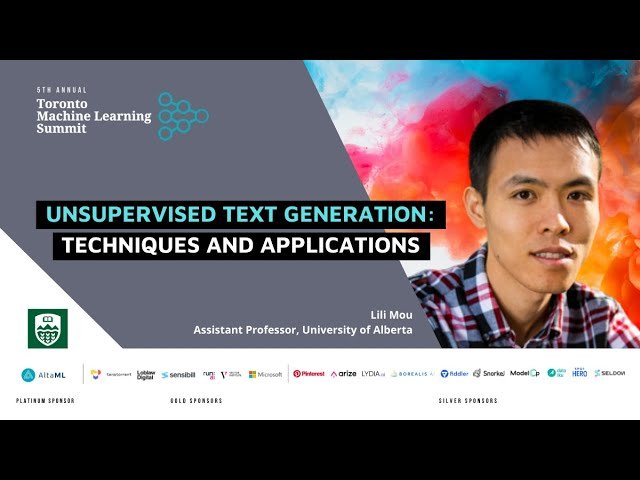 Free Video: Unsupervised Text Generation - Techniques and Applications from Toronto Machine ...