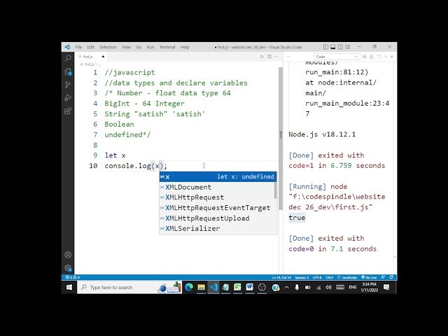 Free Video: Introduction to JavaScript - Variables, Control Structures, and Arrays from Satish C ...