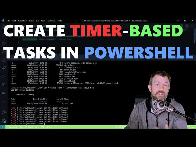 Free Video: Run Tasks on Timers in PowerShell from Trevor Sullivan | Class Central