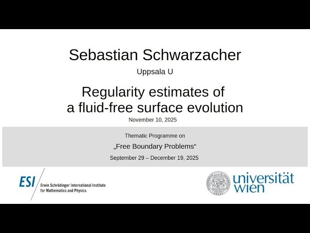 Free Video: Regularity Estimates of a Fluid-Free Surface Evolution from ...
