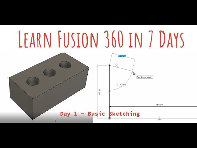 Free Video: Learn Fusion 360 in 7 Days - 2025 Edition - Day 1: Basic ...