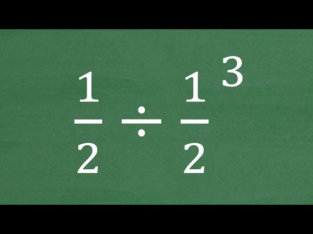 Free Video: Dividing Fractions with Exponents - What Is ½ ÷ (½)³ from TabletClass Math | Class ...